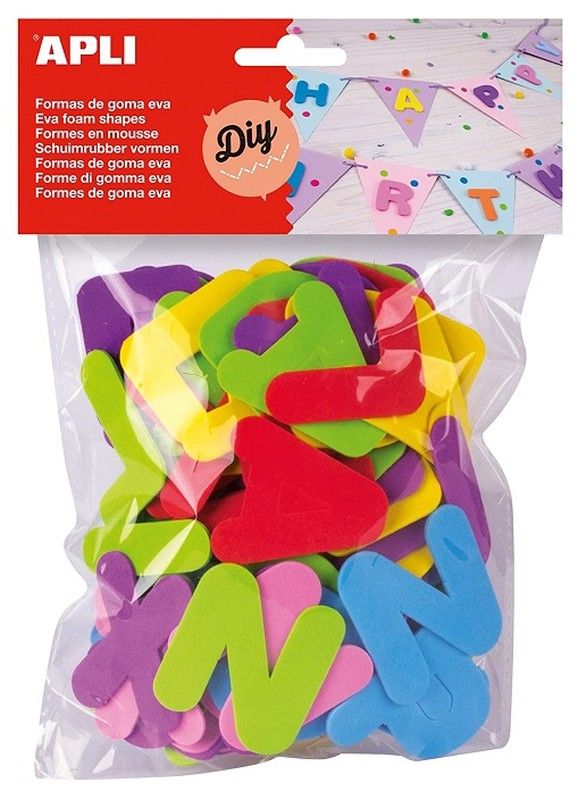 Formas goma eva Letras Apli J13074 — latiendadelmaestro material ...