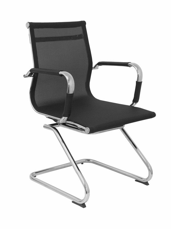 Sillón Barrax confidente patín malla negro 205CPNE Piqueras y Crespo ...